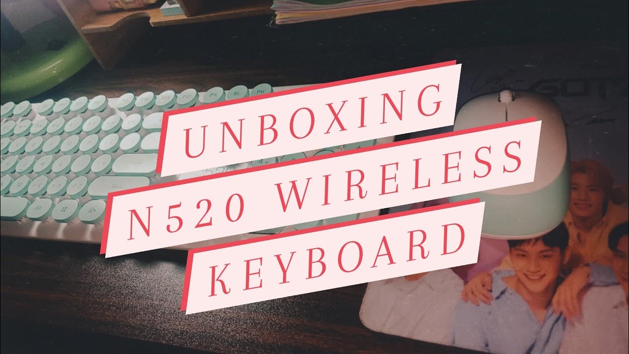 [UNBOXING] N520 Light Green Wireless Keyboard + Mouse - YouTube