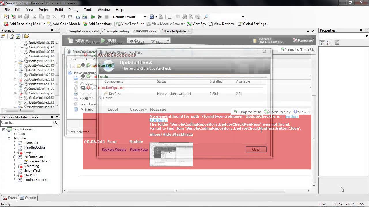 ranorex code modules - YouTube