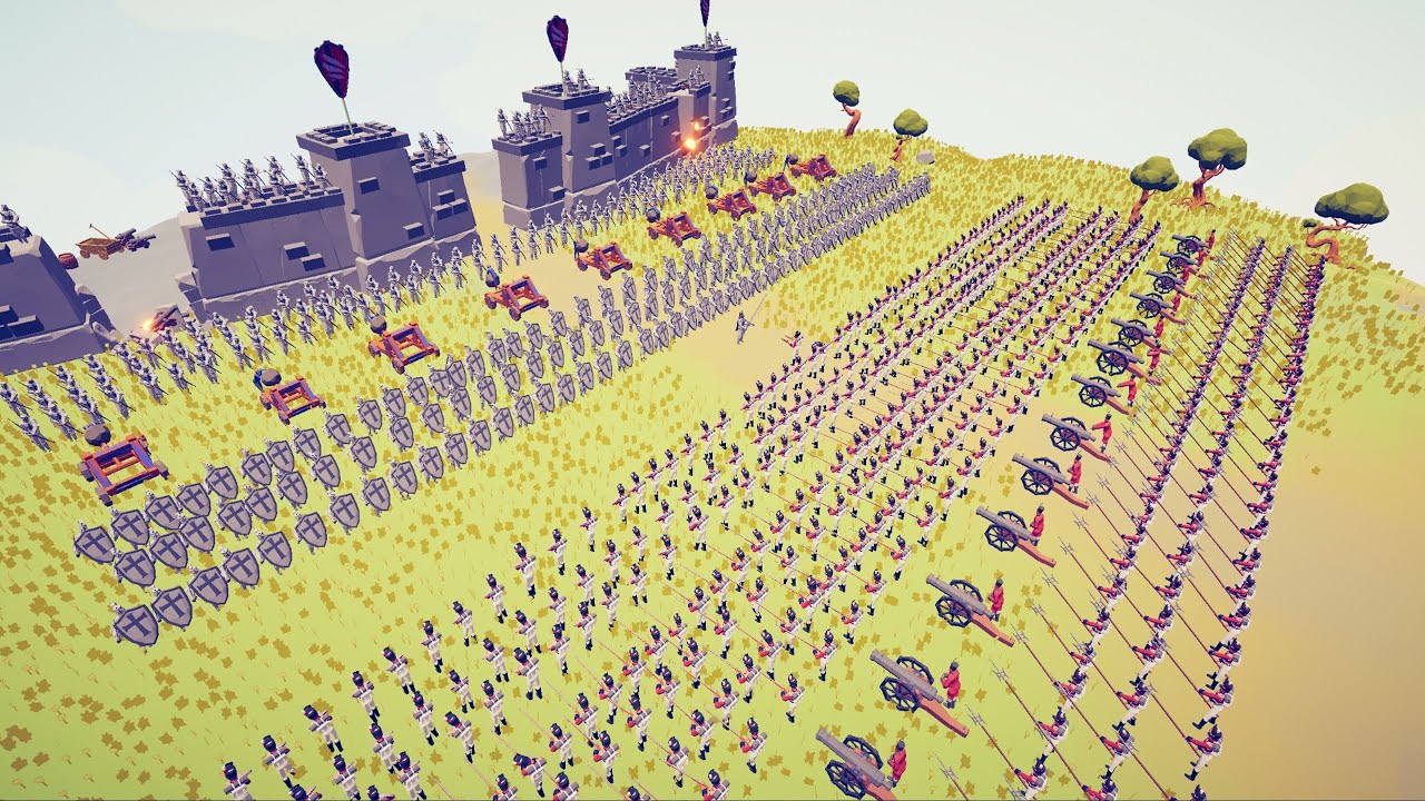BRITISH ARMY vs KNIGHTS ARMY - Totally Accurate Battle Simulator TABS ...