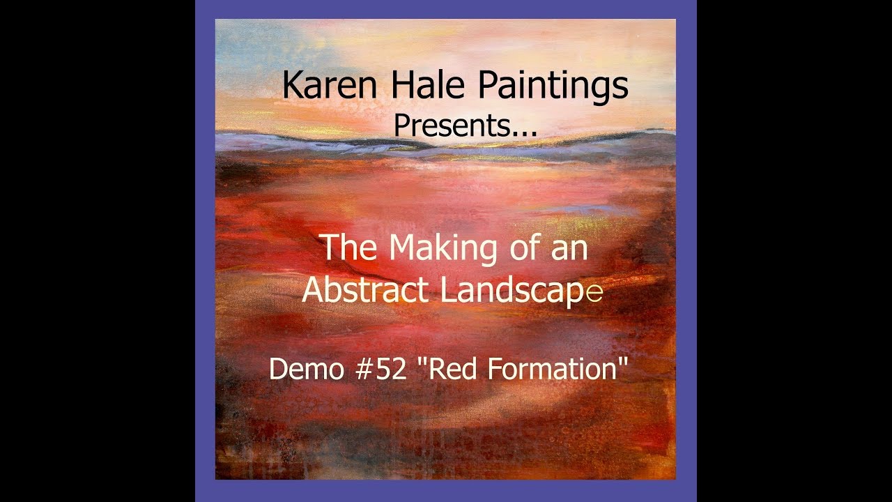 Amazing Acrylic Abstract Landscape Art Demonstration - YouTube