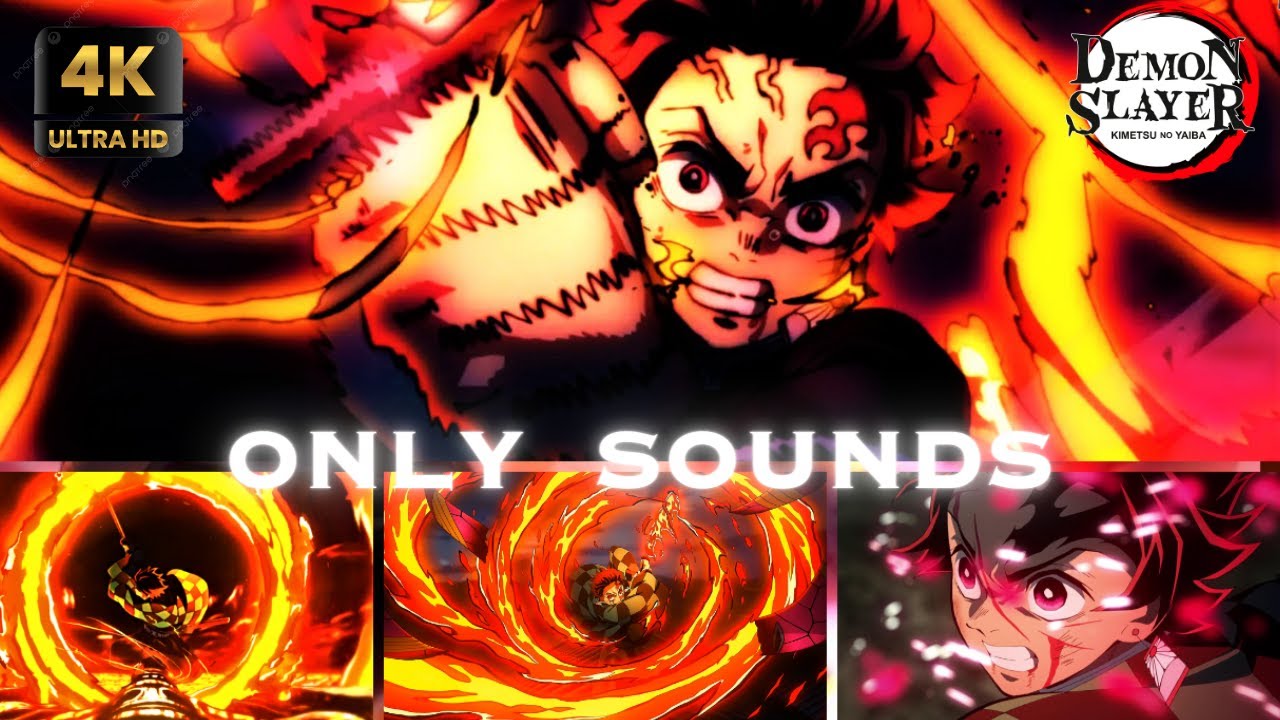 Demon Slayer S3 SOUNDS ONLY Hinokami Kagura all FORMES (Dragon Sun Halo ...