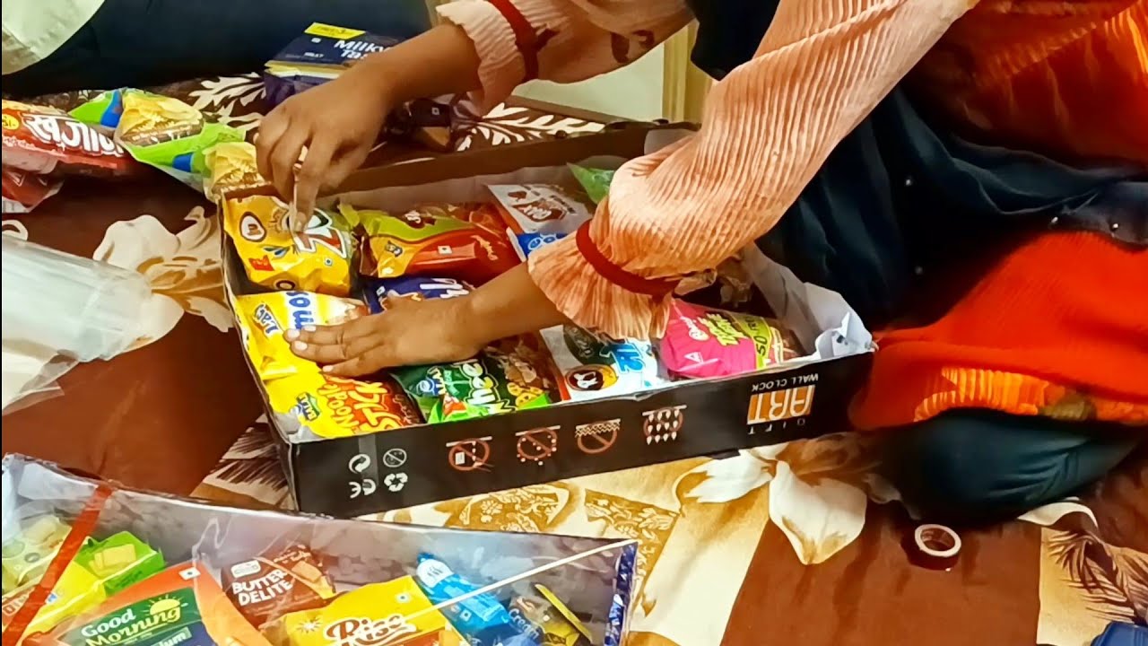 snacks packet item gift 🎁 packing idea for children's birthday online ...