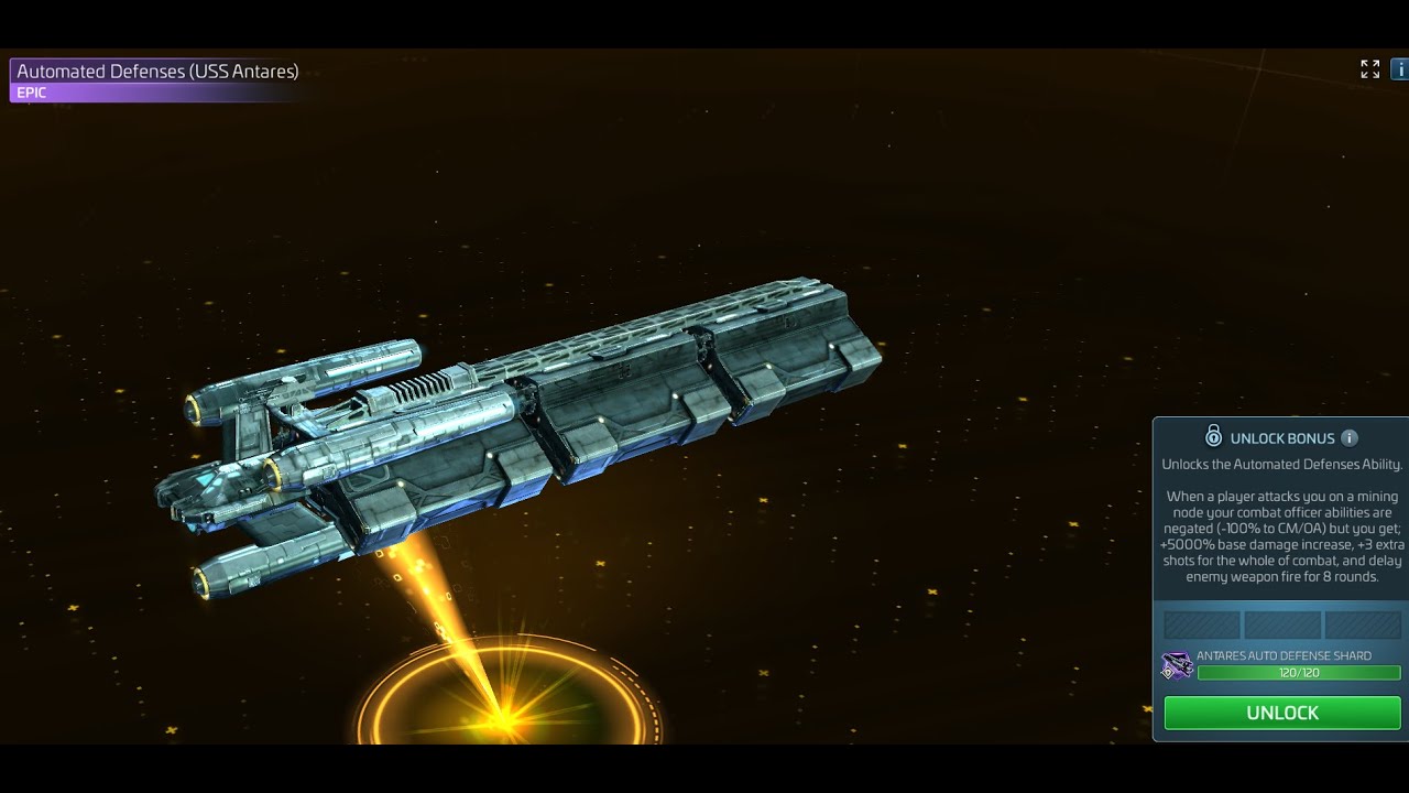 Automated Defense USS Antares STFC - YouTube