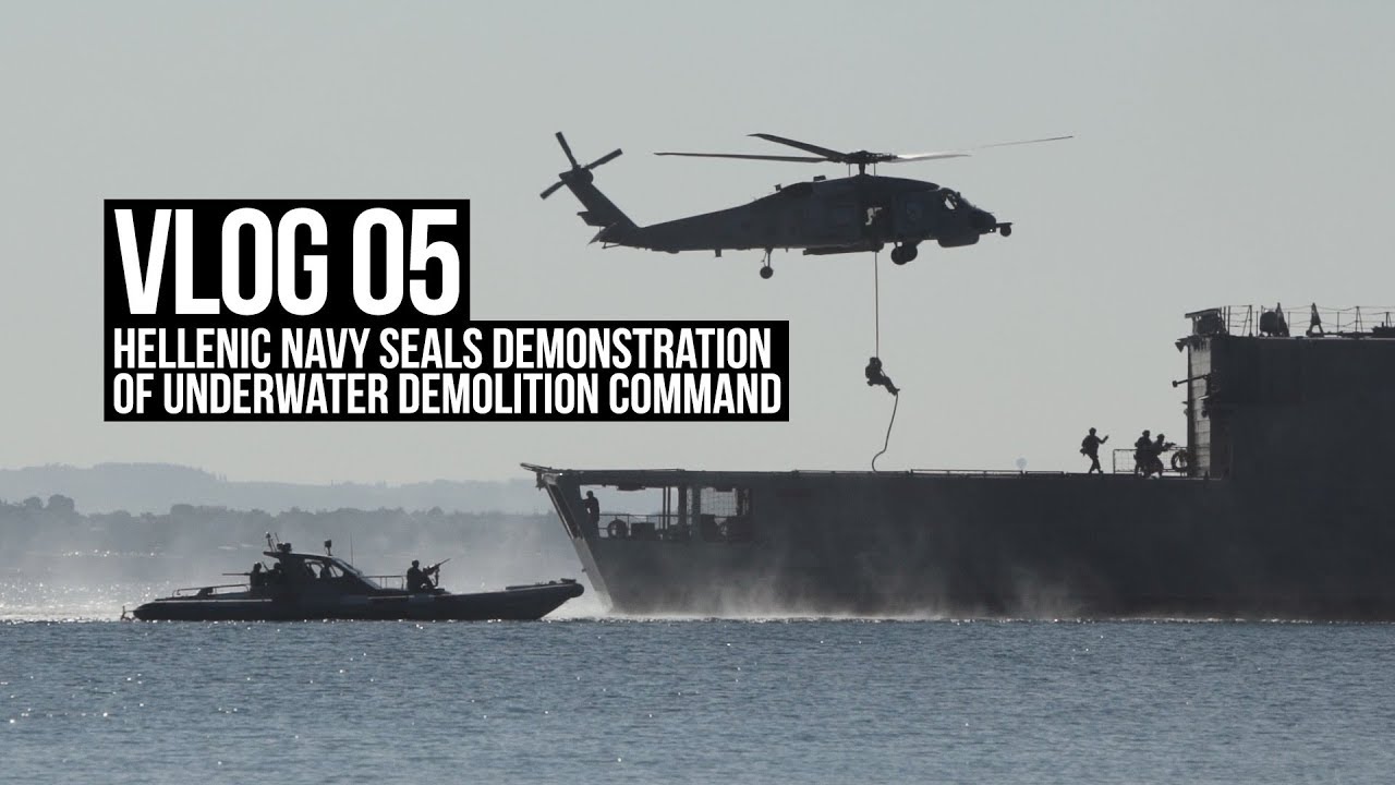Hellenic navy seals demonstration of Underwater Demolition Command ...