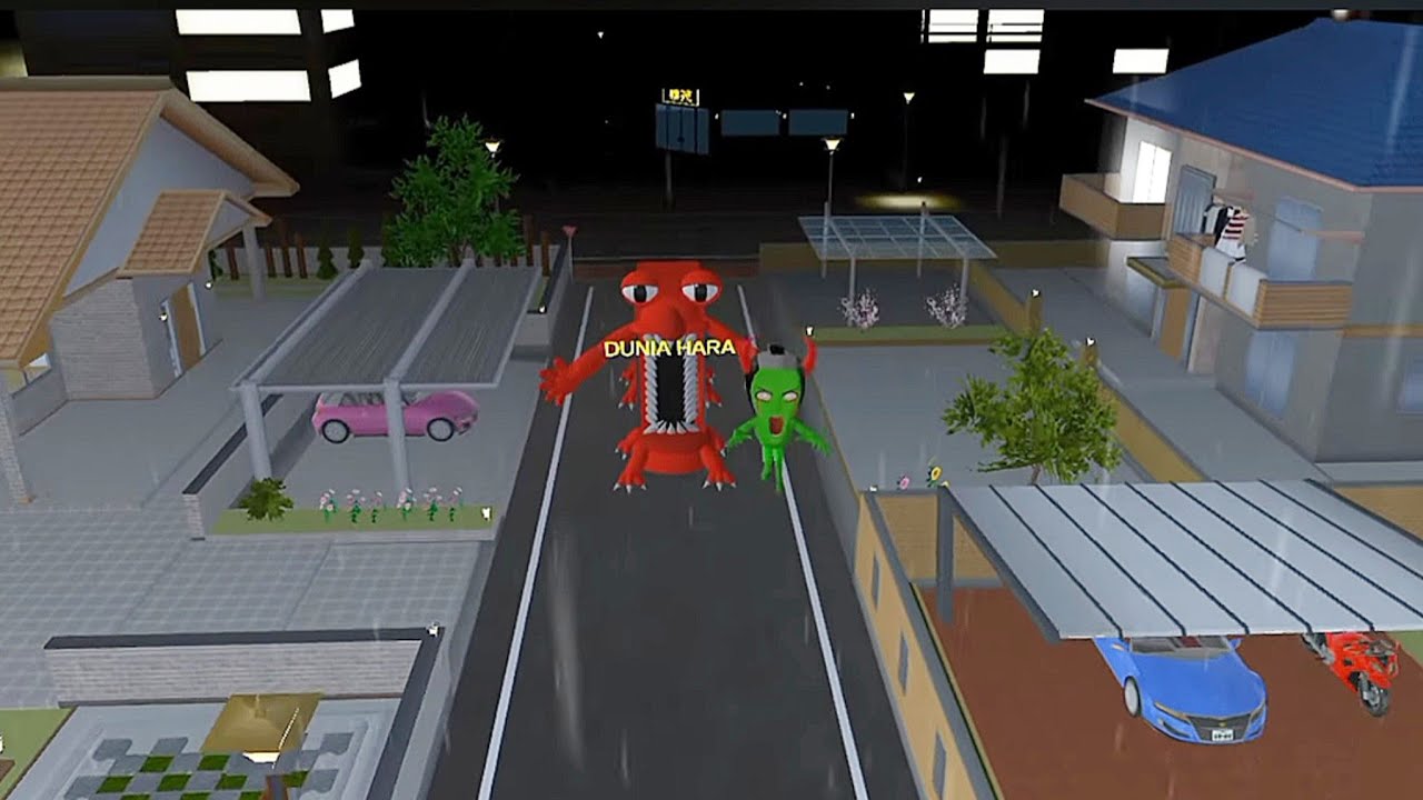 Red Monster | Horror Zombie Story 🧟 Sakura School Simulator | Horror ...