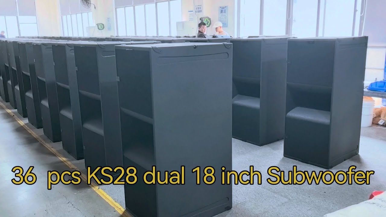 36 pcs Sanway KS28 dual 18 inch Subwoofer - YouTube