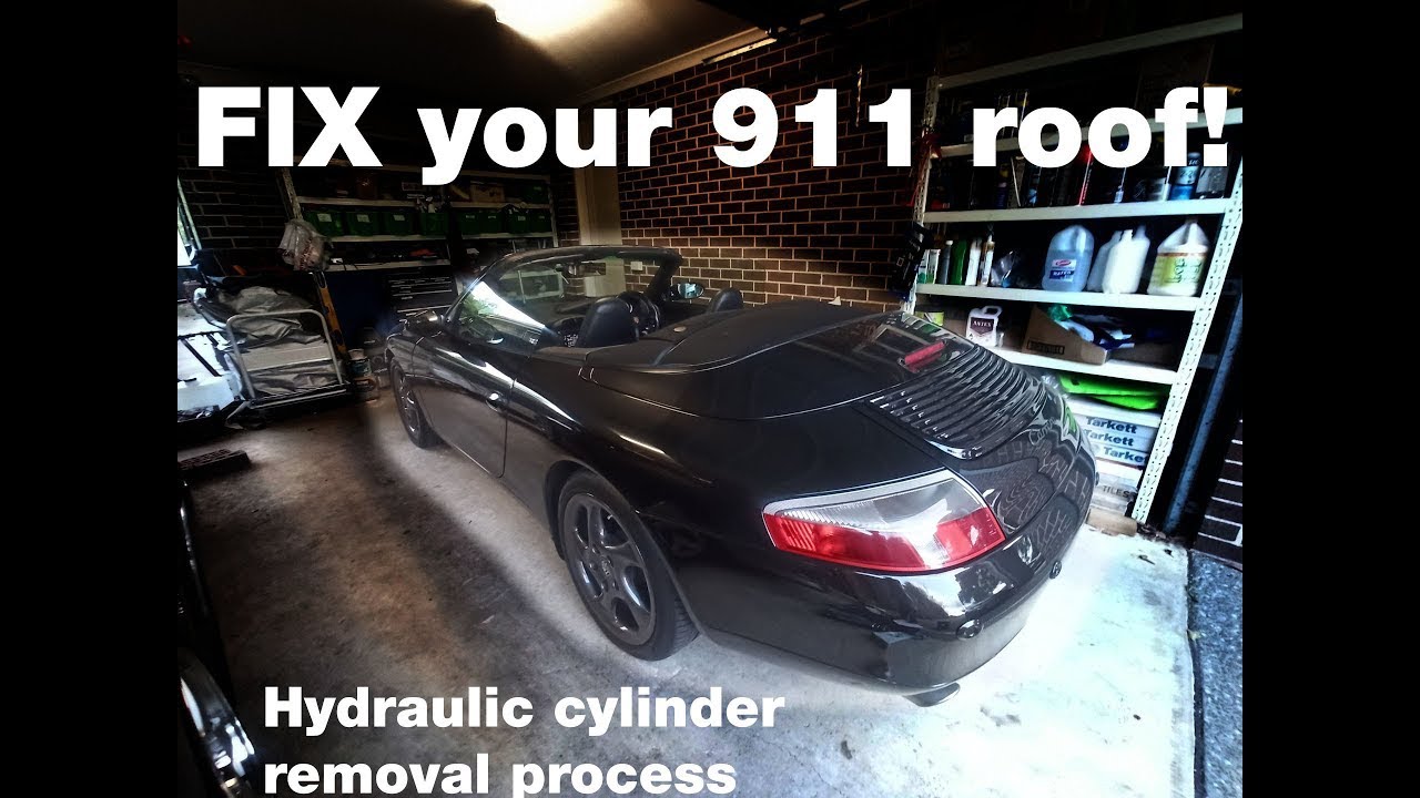 Porsche 911 convertible cabriolet roof not working, broken, stuck ...