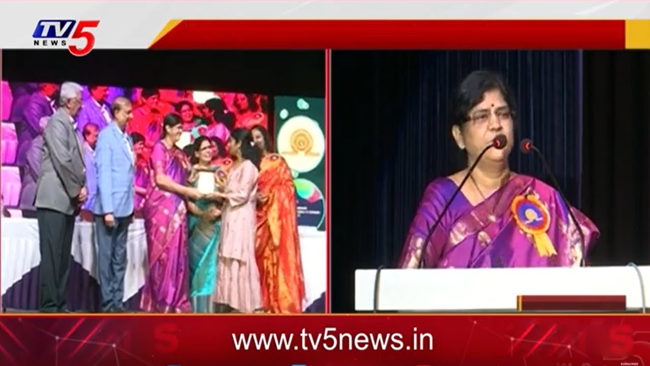 TS HC Judge Madhavi Devi at P Obul Reddy Public School Annual | TV5 ...