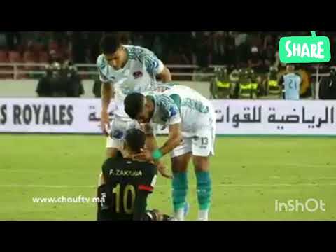 شجار بين حركاس و زكريا فاتي في مقابلة الجيش و الرجاء 😲😲😲😲