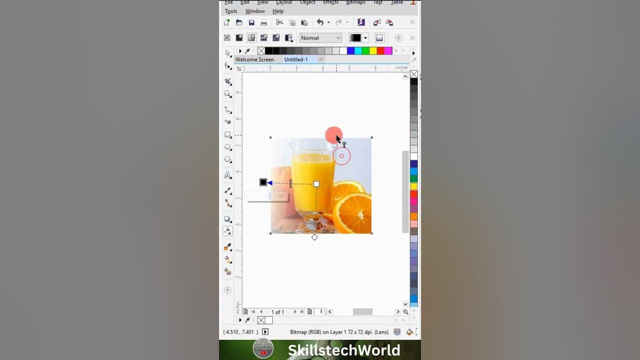 Transparency in Coreldraw | Coreldraw tutorial #shorts - YouTube