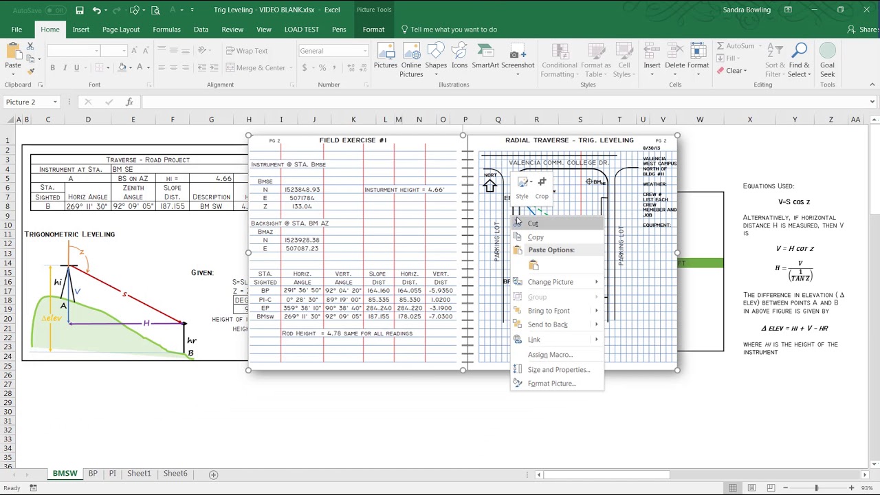 Trig Leveling Excel 2 - YouTube