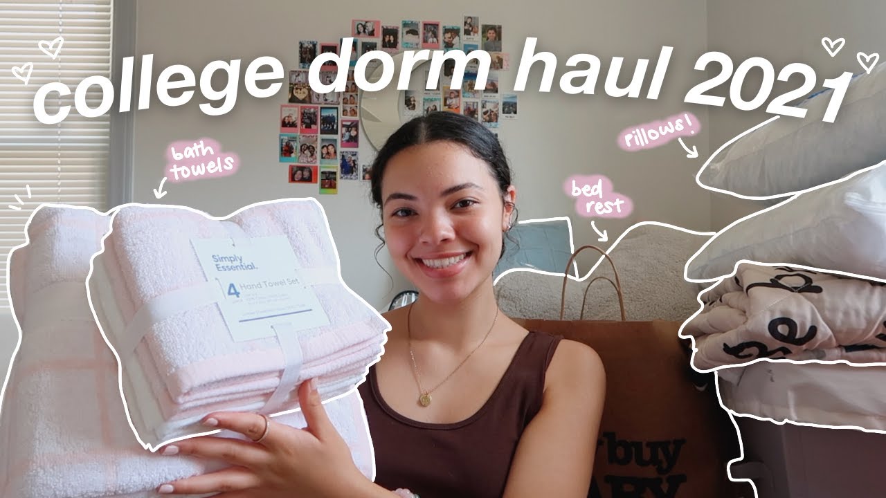 HUGE COLLEGE DORM HAUL 2021 - YouTube