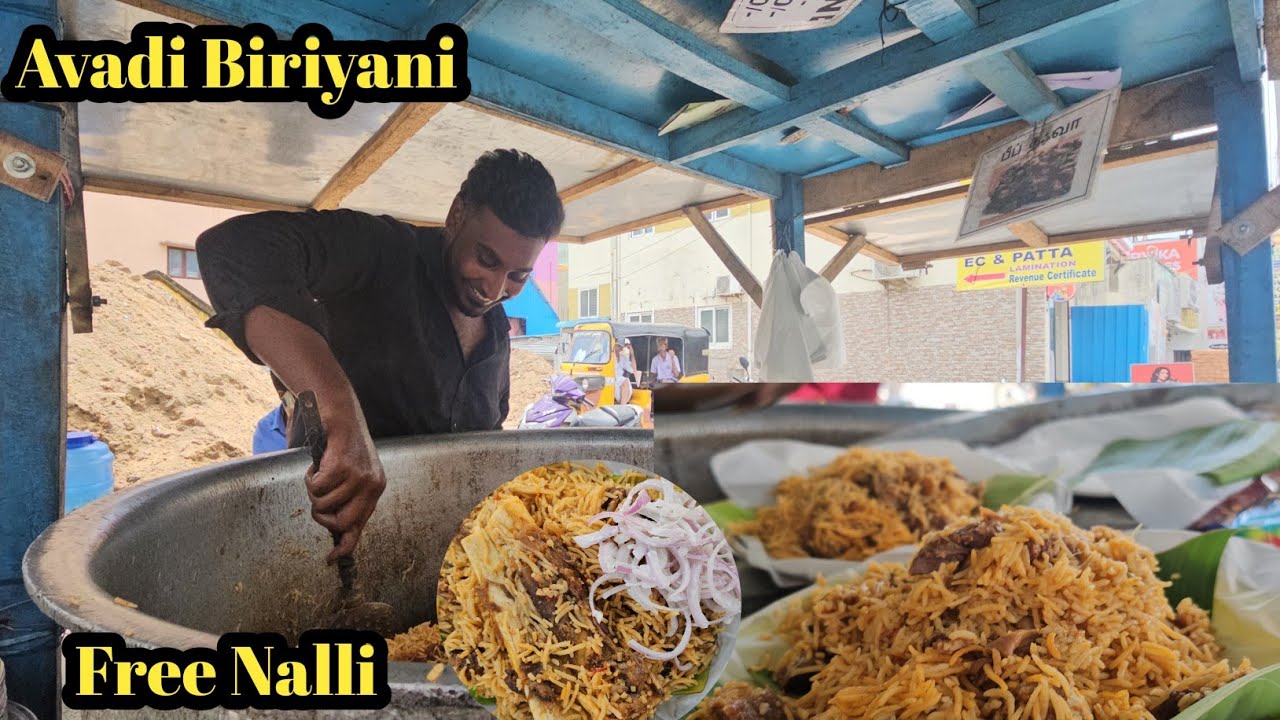 Best Biriyani In Avadi | Free Nalli | Tamil Food Review ...