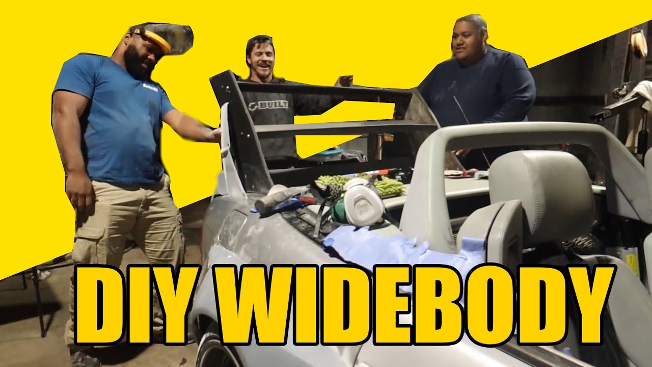 WIDEBODY MERCEDES pt. 3 - I INVITED SUBSCRIBERS TO HELP ME BUILD A BODY ...
