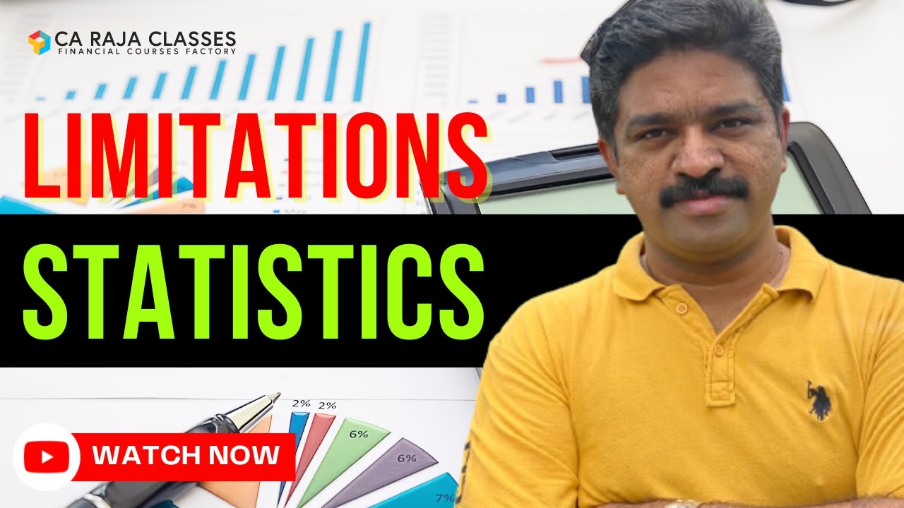 Limitations of Statistics | Statistics Series | www.carajaclasses.com ...