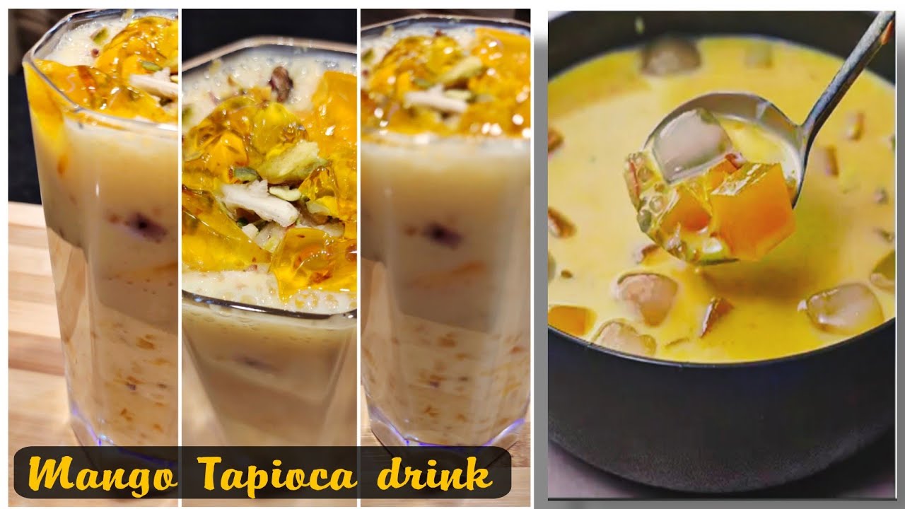 Mango Tapioca Jelly Drink | Healthy Summer Drink Recipe - YouTube