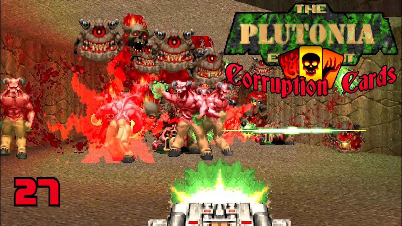 When Doom is LITERALLY CURSED | Corruption Cards + Plutonia, Map 27 ...