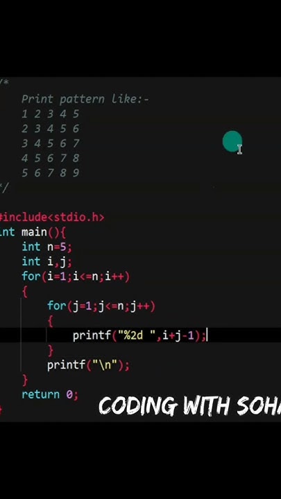 Pattern 16 || C Programming || Coding With Sohail #shorts #viral #programming - YouTube