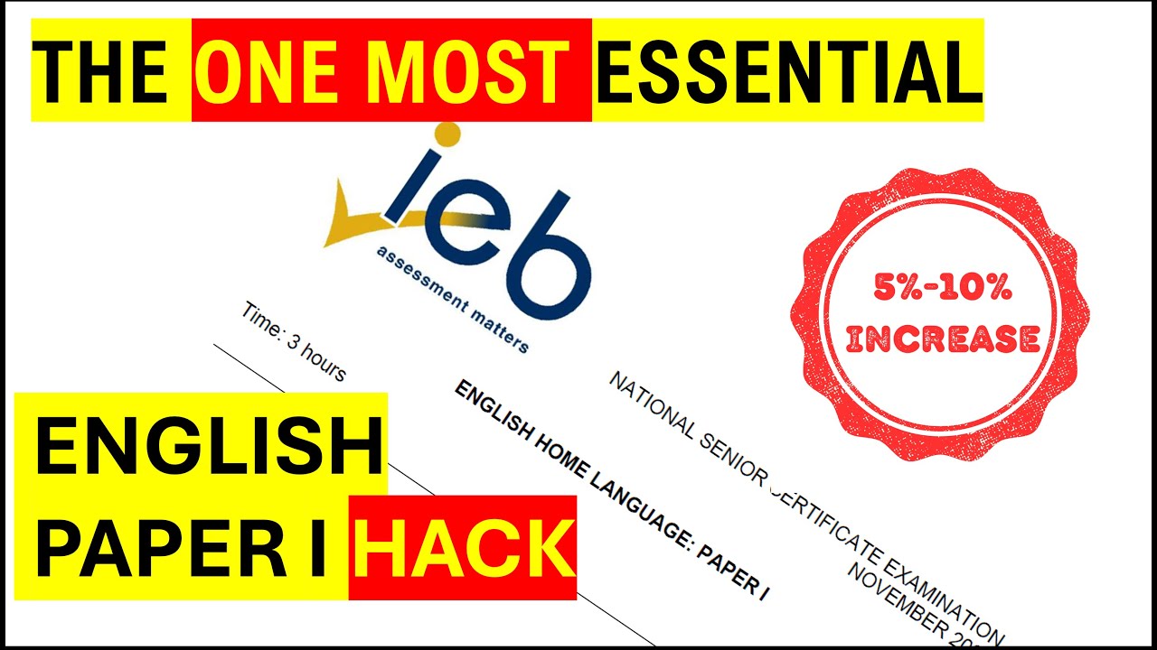 Answering technique _hacked (IEB English paper 1 grade 12 skills) - YouTube