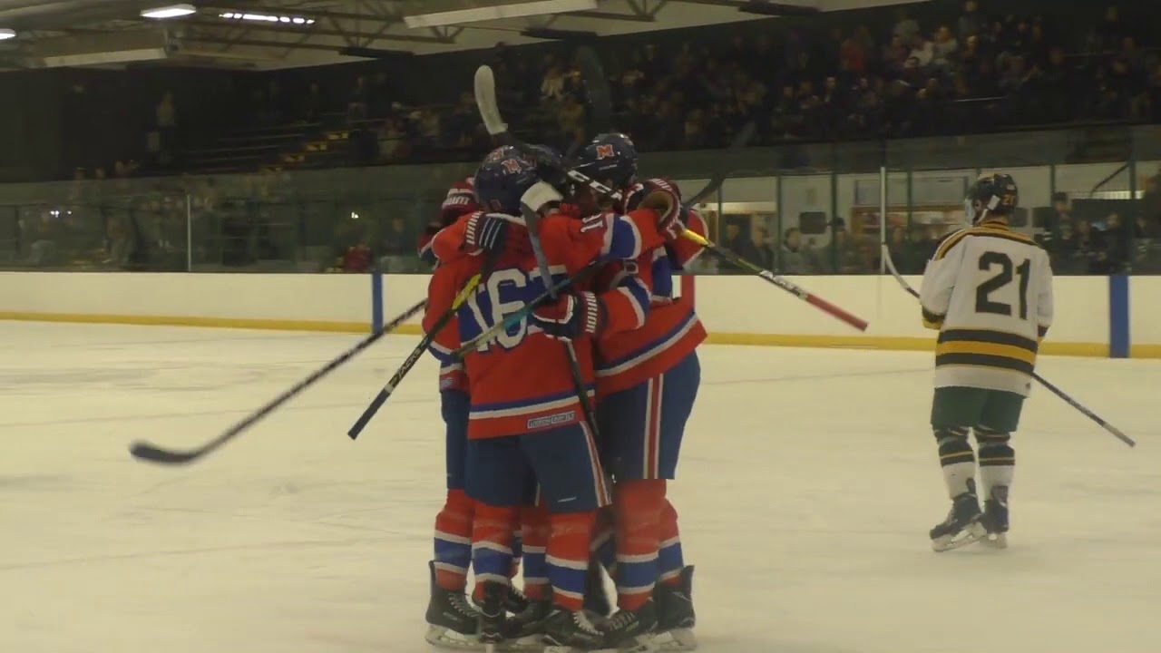 Mount Saint Charles Hockey State Semi-Final Pumpup - YouTube