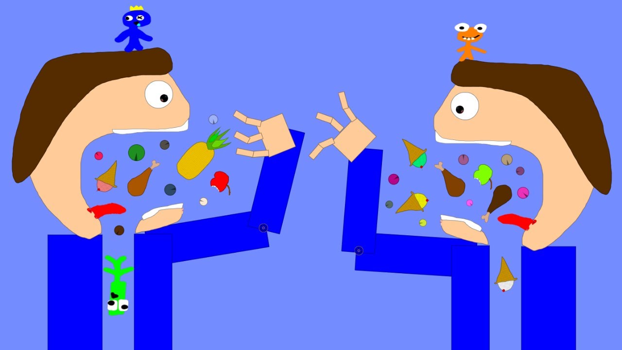 Algodoo | Double Chaotic Eating | 混沌とした食事 - YouTube