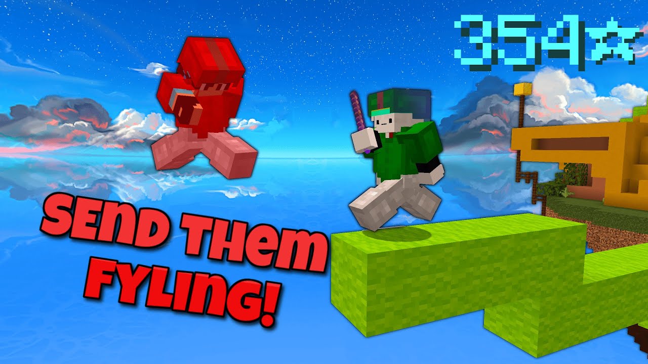 SENDING people FLYING in bedwars - YouTube