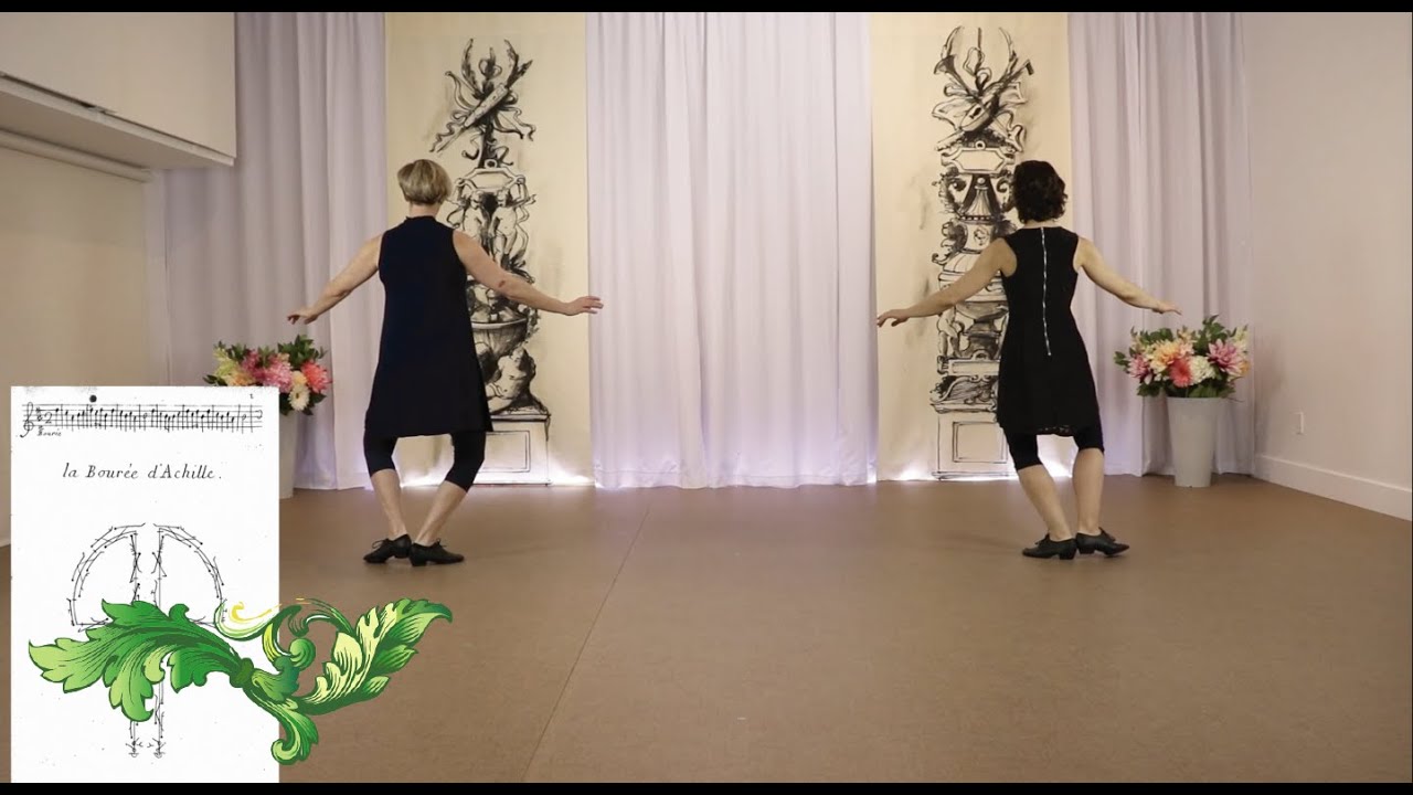 The Bourée Achille part 1 - Baroque dance class - YouTube