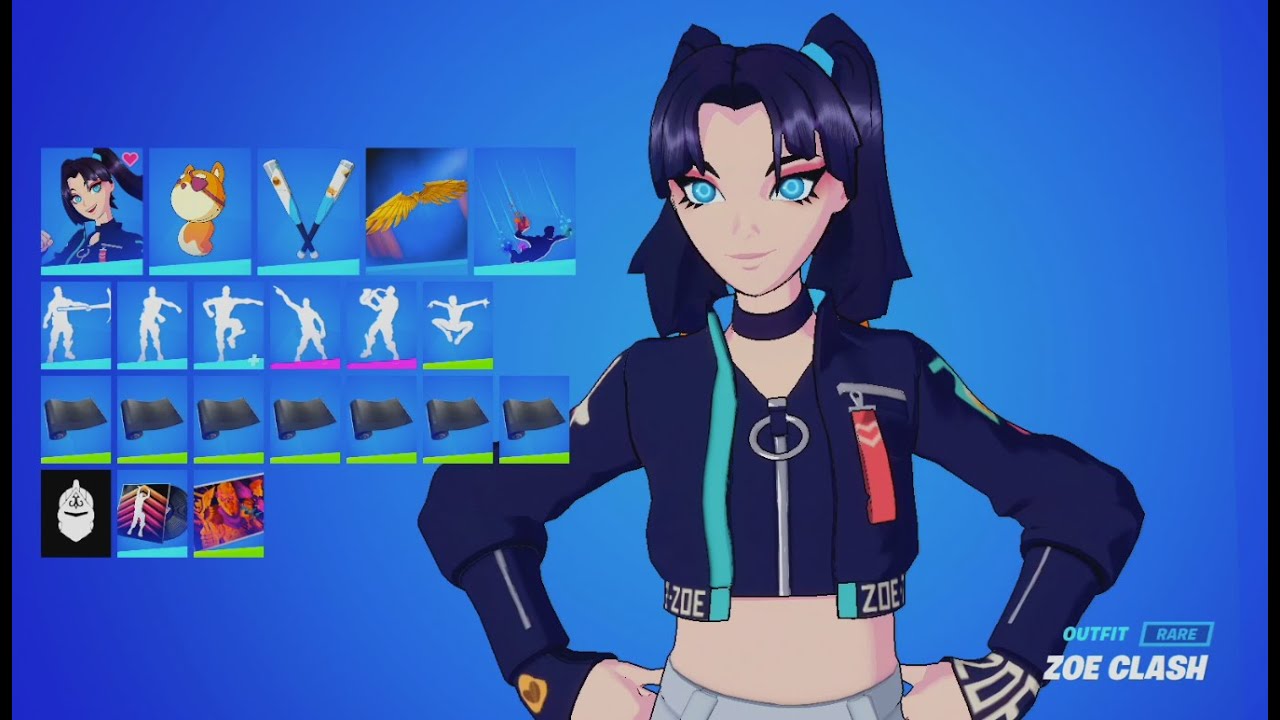 Zoe Clash Skin Showcase In Fortnite Youtube