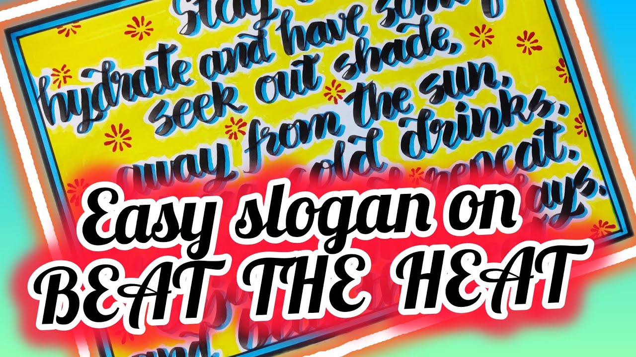 Heat Wave Drawing | Beat the Heat Poster | Prevention of Heat Wave ...