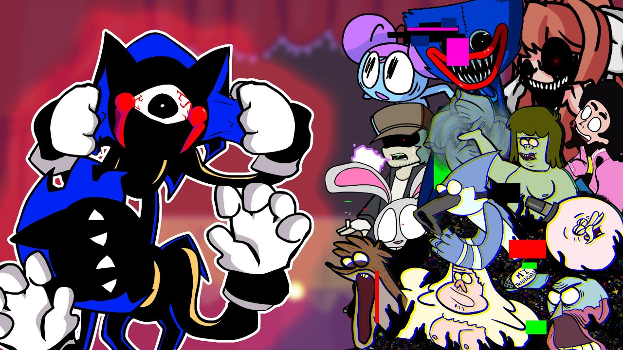 FNF Control(Vs Speed.GIF)But Different Characters Sing It🎵 Everyone(Vs ...