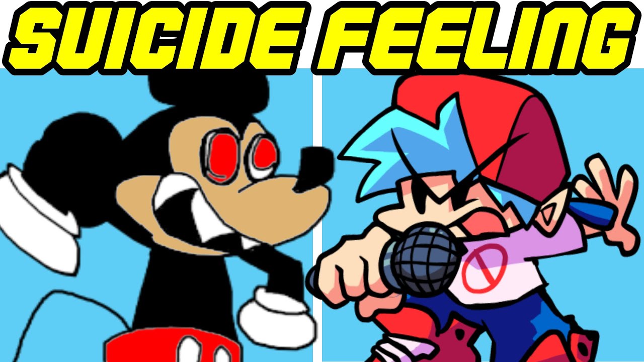 Friday Night Funkin' VS Suicidal Trouble (Mickey Mouse Feeling) (FNF ...
