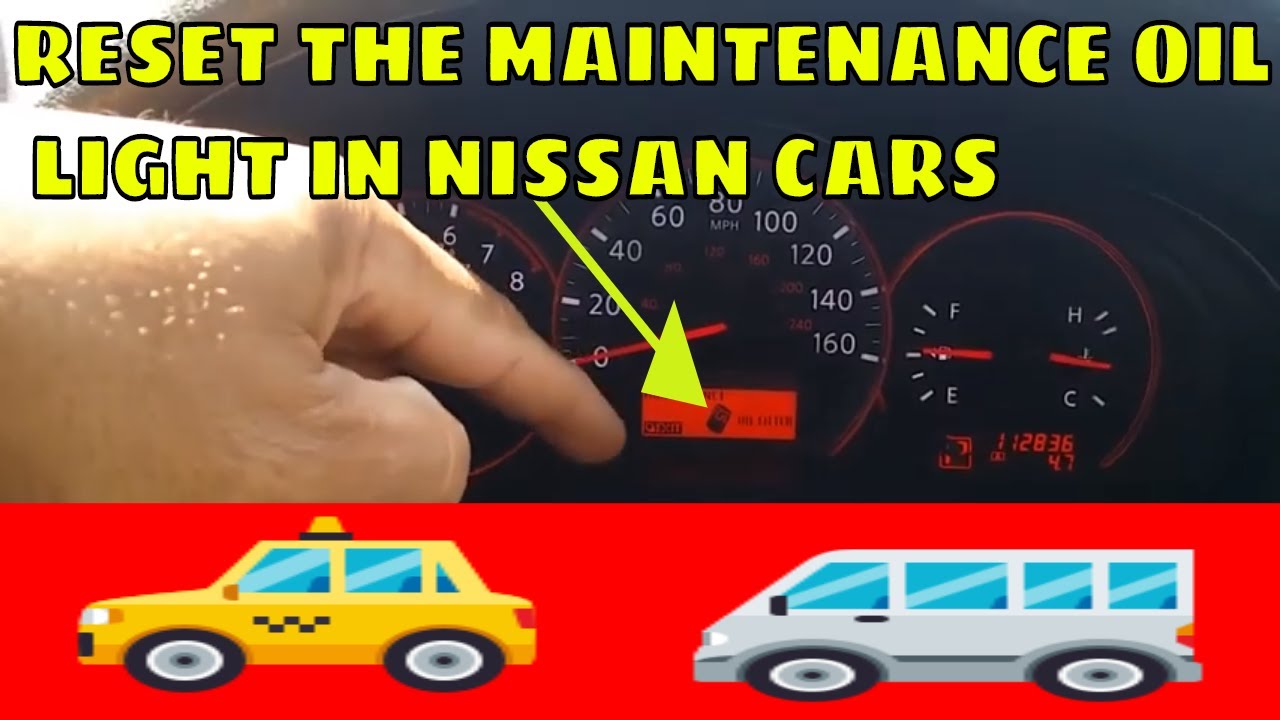 RESET MAINTENANCE AND OIL LIGHT IN NISSAN KEY-LESS CARS - YouTube