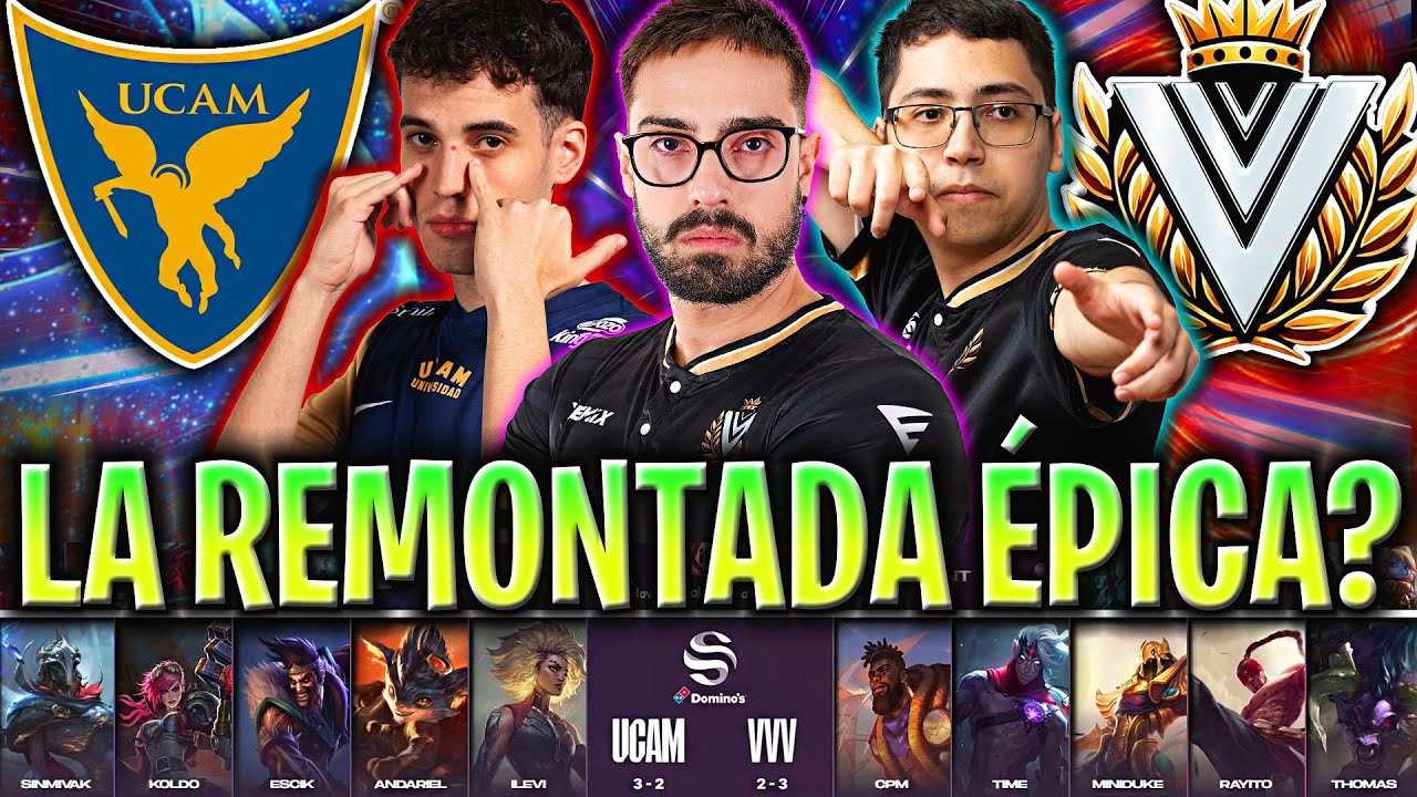 MINIDUKE EN LA REMONTADA MÁS ÉPICA?😱 - UCAM vs VVV SUPERLIGA DOMINO'S ...