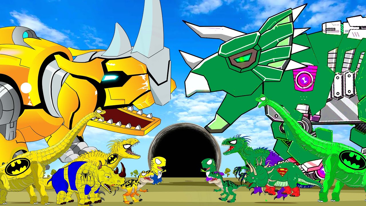 DINOSAURS ROBOT DINOTRUX VS RAMPAGE DINOSAURS,T-REX, GODZILLA: The Good ...