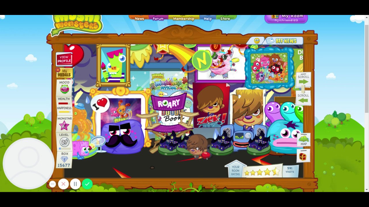 Moshi Monsters- My House Part 2 - YouTube