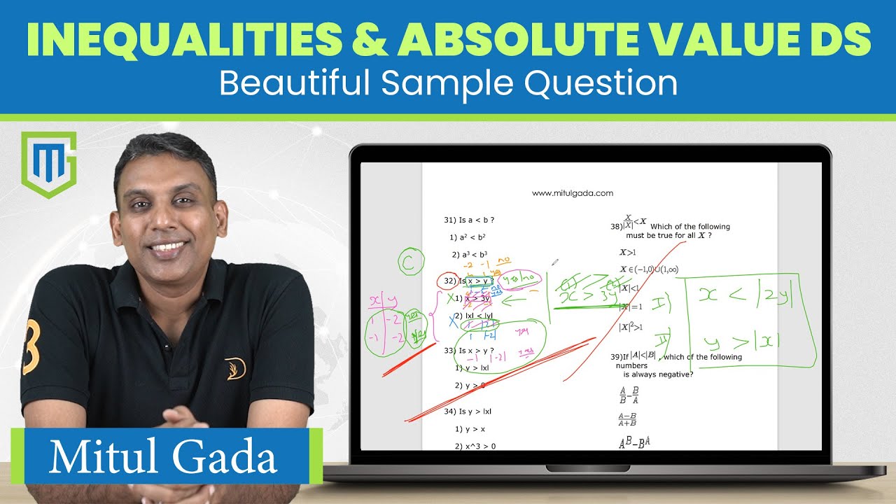 DS - Inequalities & Absolute Value - Beautiful Sample Question - YouTube
