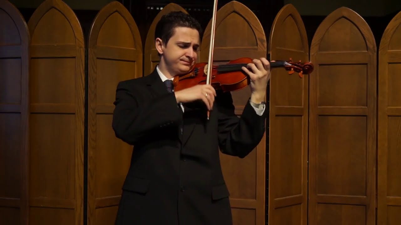 Cristian Fatu performs on the copy of Guarneri 'd'Egville' 1735 ...