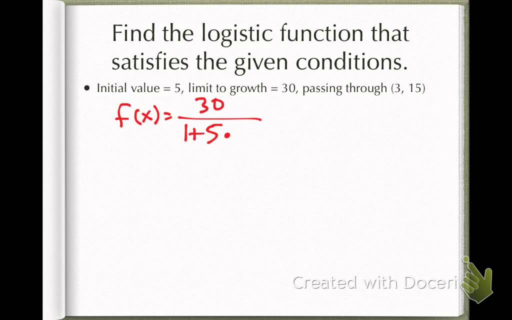 Logistic Functions - YouTube