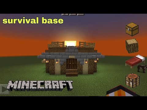 Minecraft survival base tutorial || easy and simple base #video #viral ...