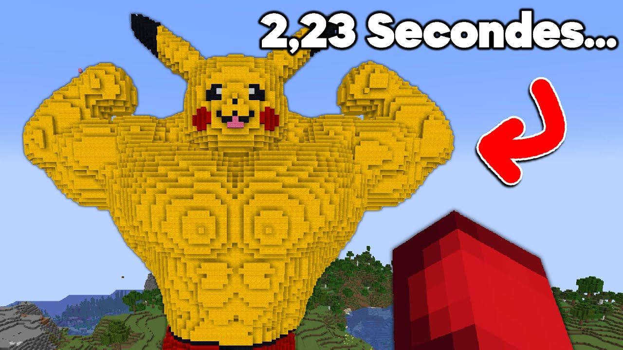 J'ai Construit ça en 2,23 Secondes sur Minecraft.. - YouTube