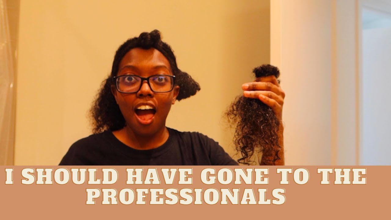 I Took A Scissors To My Own Hair... And Now I Regret It! - YouTube