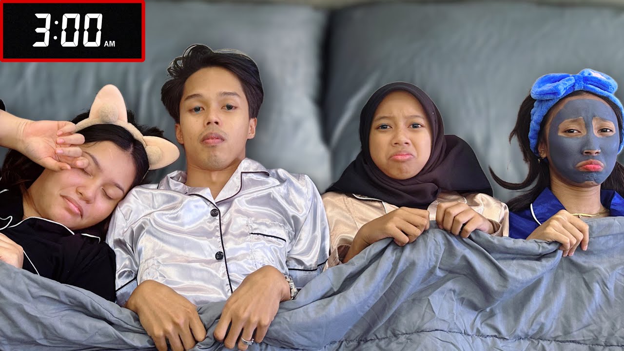 ABANG DAN ADIK TAHAN TIDUR SELAMA 24 JAM! - YouTube