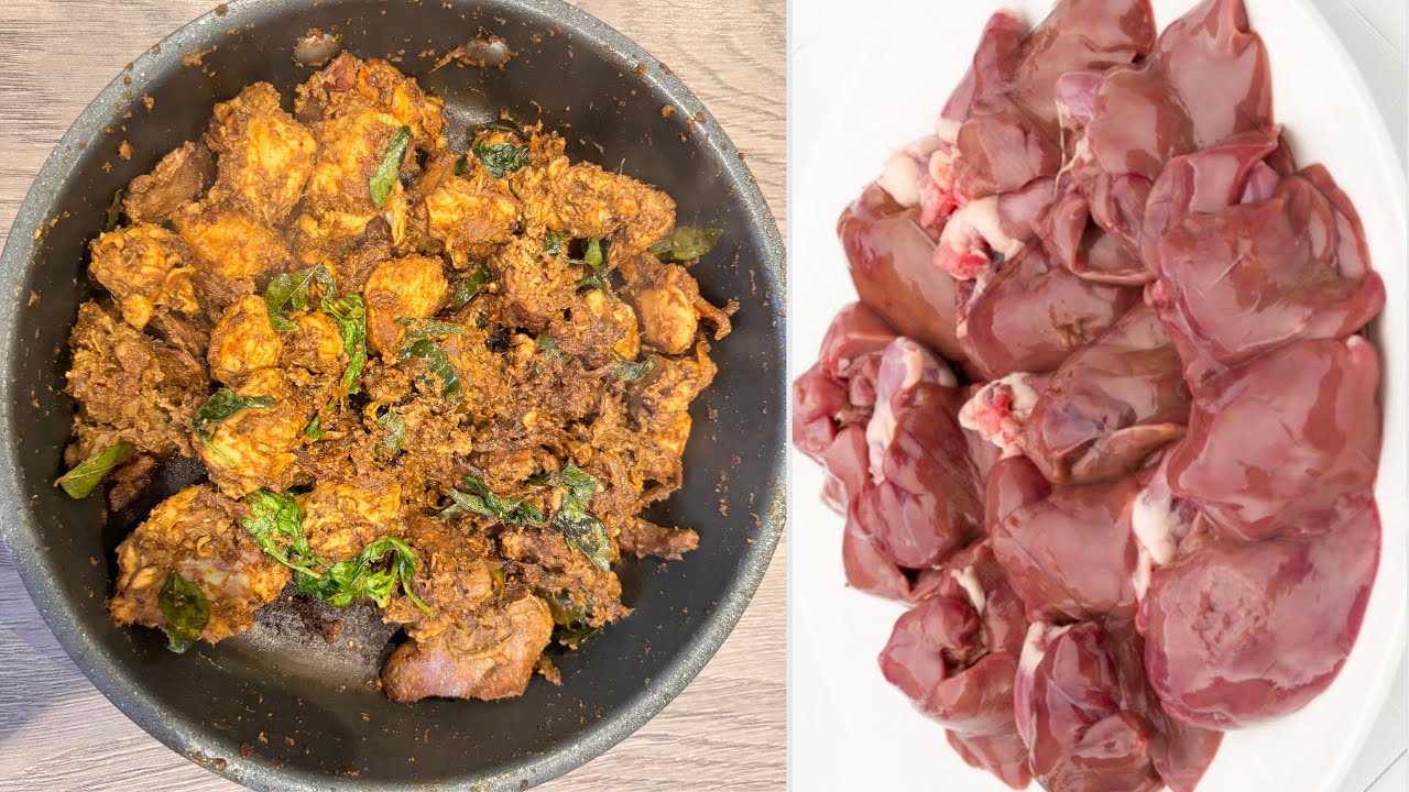Boneless chicken with liver fry | chicken liver fry roast |liver fry ...