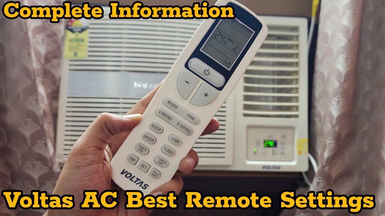 Voltas AC Remote All Features Covered | Best Voltas AC Remote Settings ...