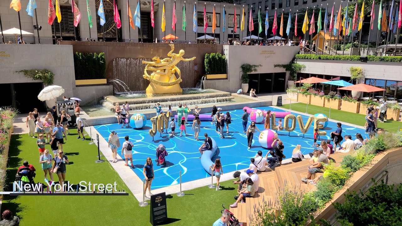 Summer Fun: Pool Party At Rockefeller Center NYC July 3 2024 - YouTube