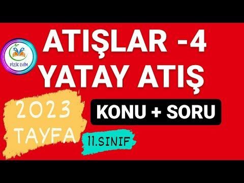 ATIŞLAR-4 | YATAY ATIŞ KONU ANLATIMI SORU ÇÖZÜMÜ | AYT FİZİK