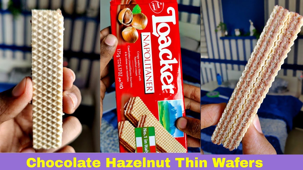 Loacker Crispy Wafers Hazelnut Chocolate - YouTube