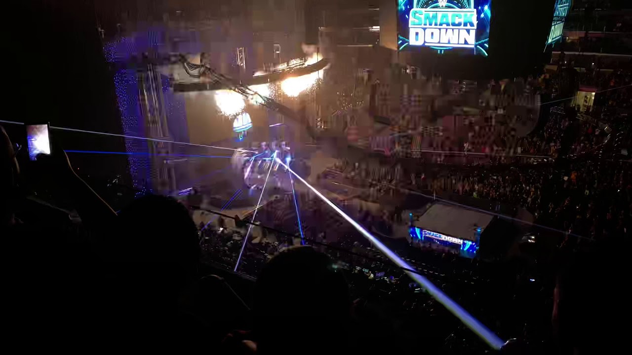 New WWE Friday Night Smackdown Set + Pyro Intro 10/04/19 - YouTube