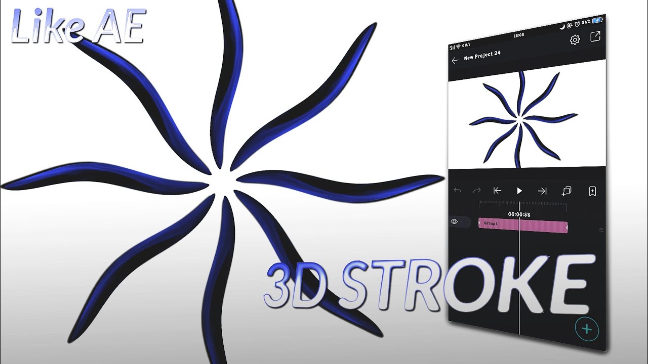 Tutorial Simple 3D Stroke | Alight Motion - YouTube