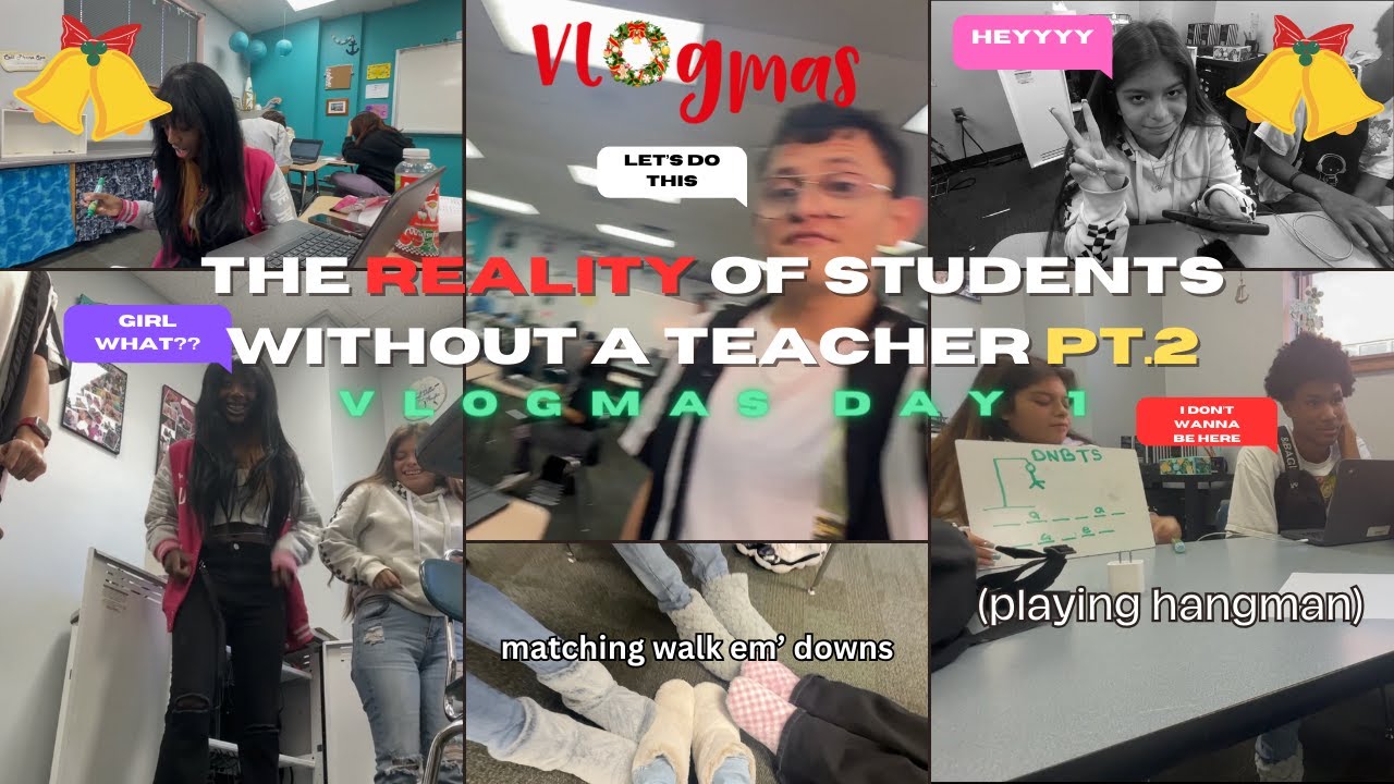 the REALITY of students without a teacher...pt.2 | Vlogmas Day 1 - YouTube